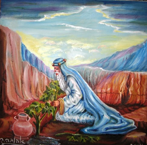 Noah Plants a Vineyard - Noach Art - Parshah